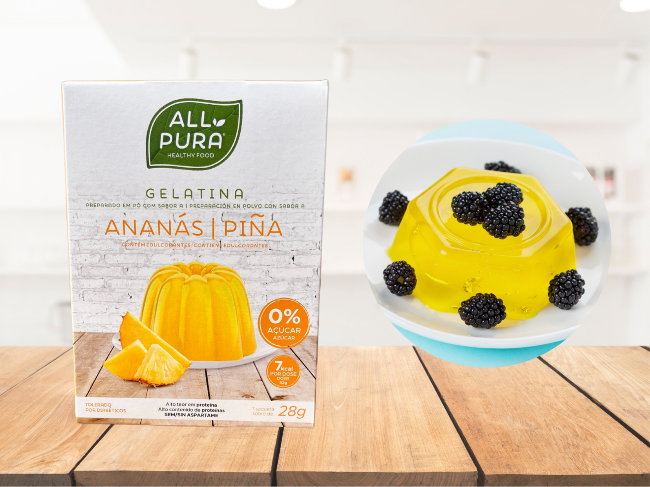 Gélatine de ananas zéro sucre (Ananas Zero Jelly ) 28g – ALL PURA ...