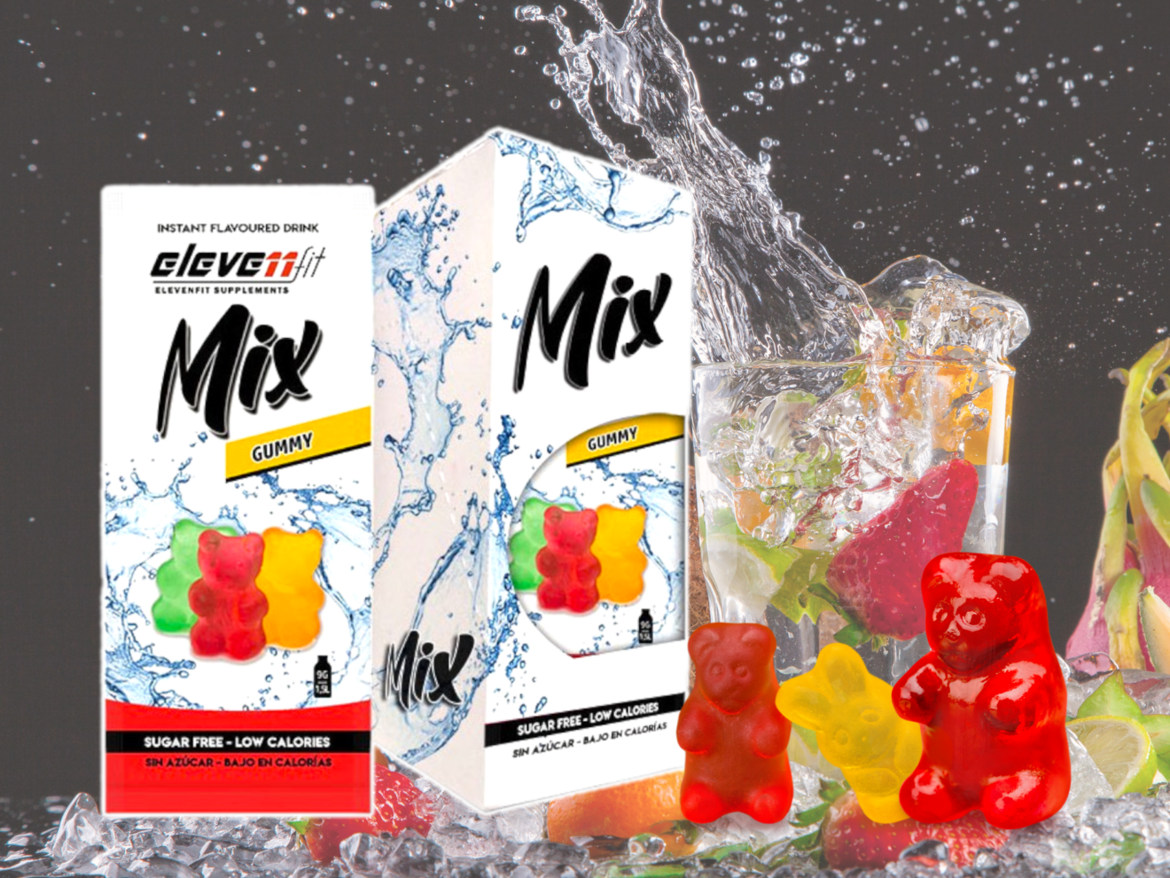 Eleve11fit MIX MIX SAVEUR BONBON ACIDULE (GUMMY) SANS SUCRE | Dukan New ...